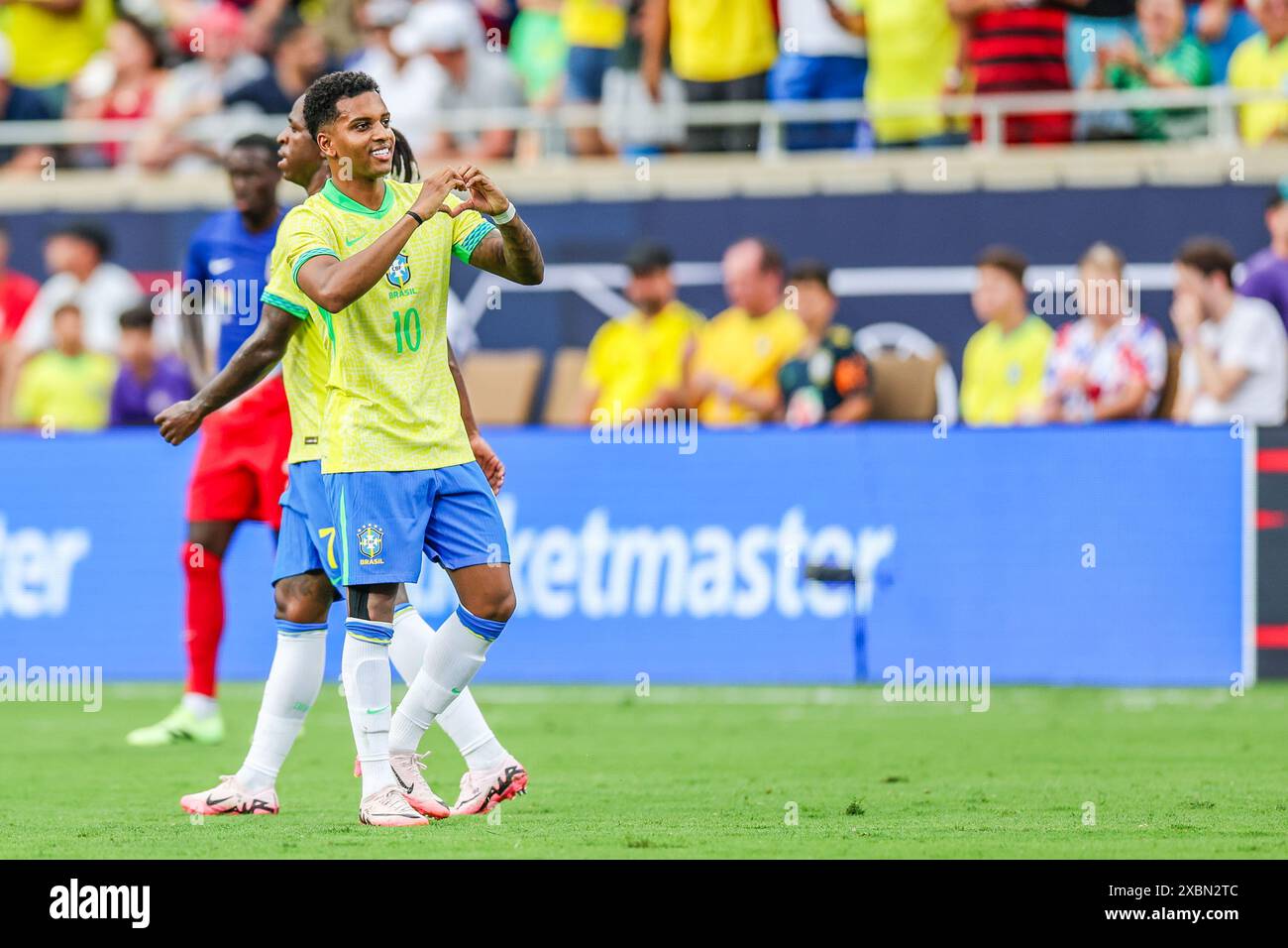 Orlando, United States. 12th June, 2024. Rodrygo of Brazil during a ...
