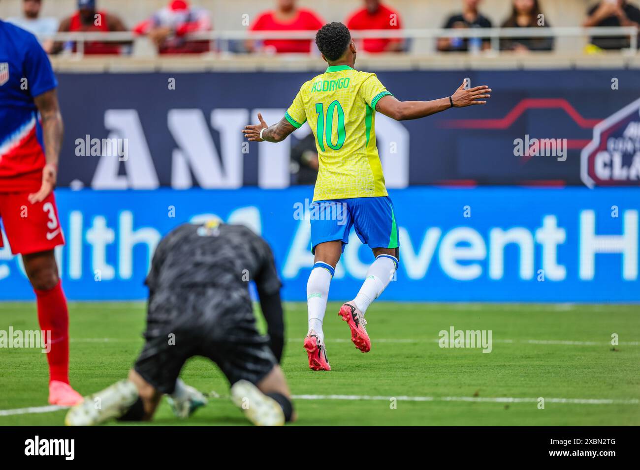 Orlando, United States. 12th June, 2024. Rodrygo of Brazil during a ...