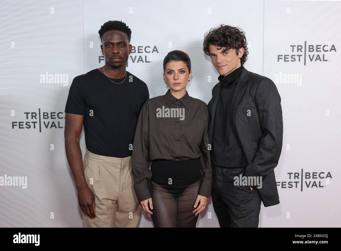 Ny. 12th June, 2024. Jordan Peters, Emily Bader, Edward Bluemel at ...