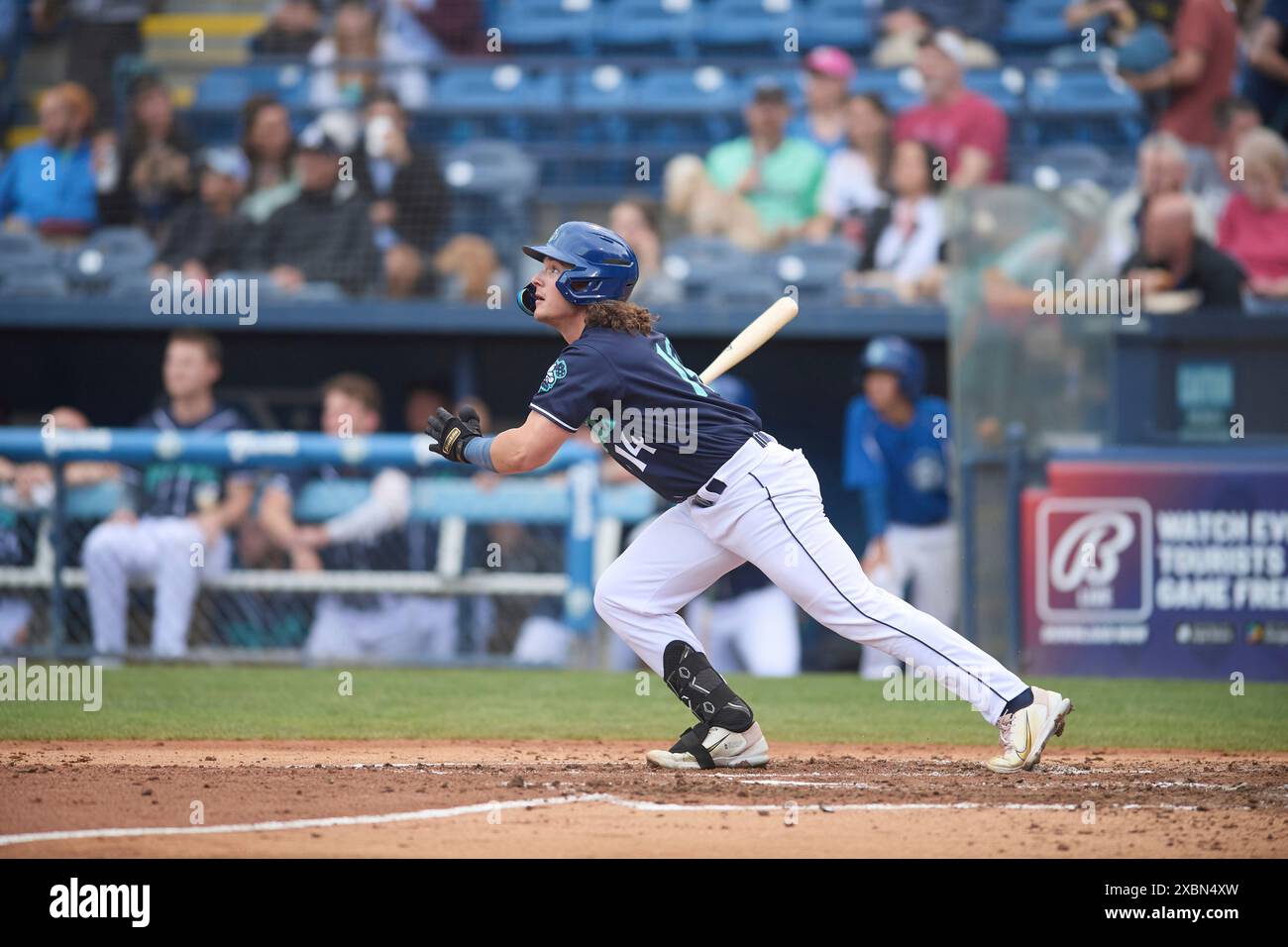 Asheville Tourists Anthony Sherwin (14) during a game against the Rome ...