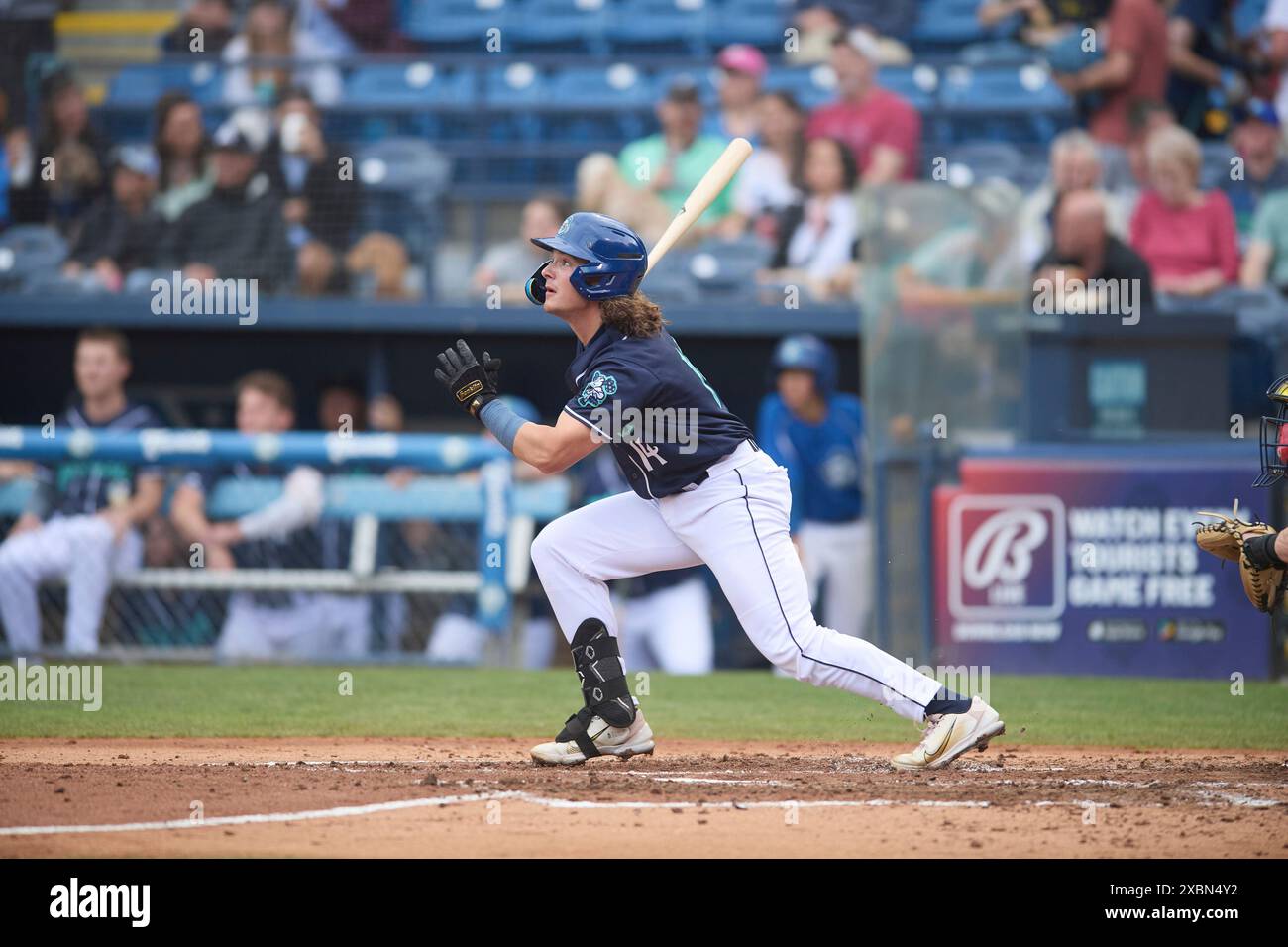 Asheville Tourists Anthony Sherwin (14) during a game against the Rome ...