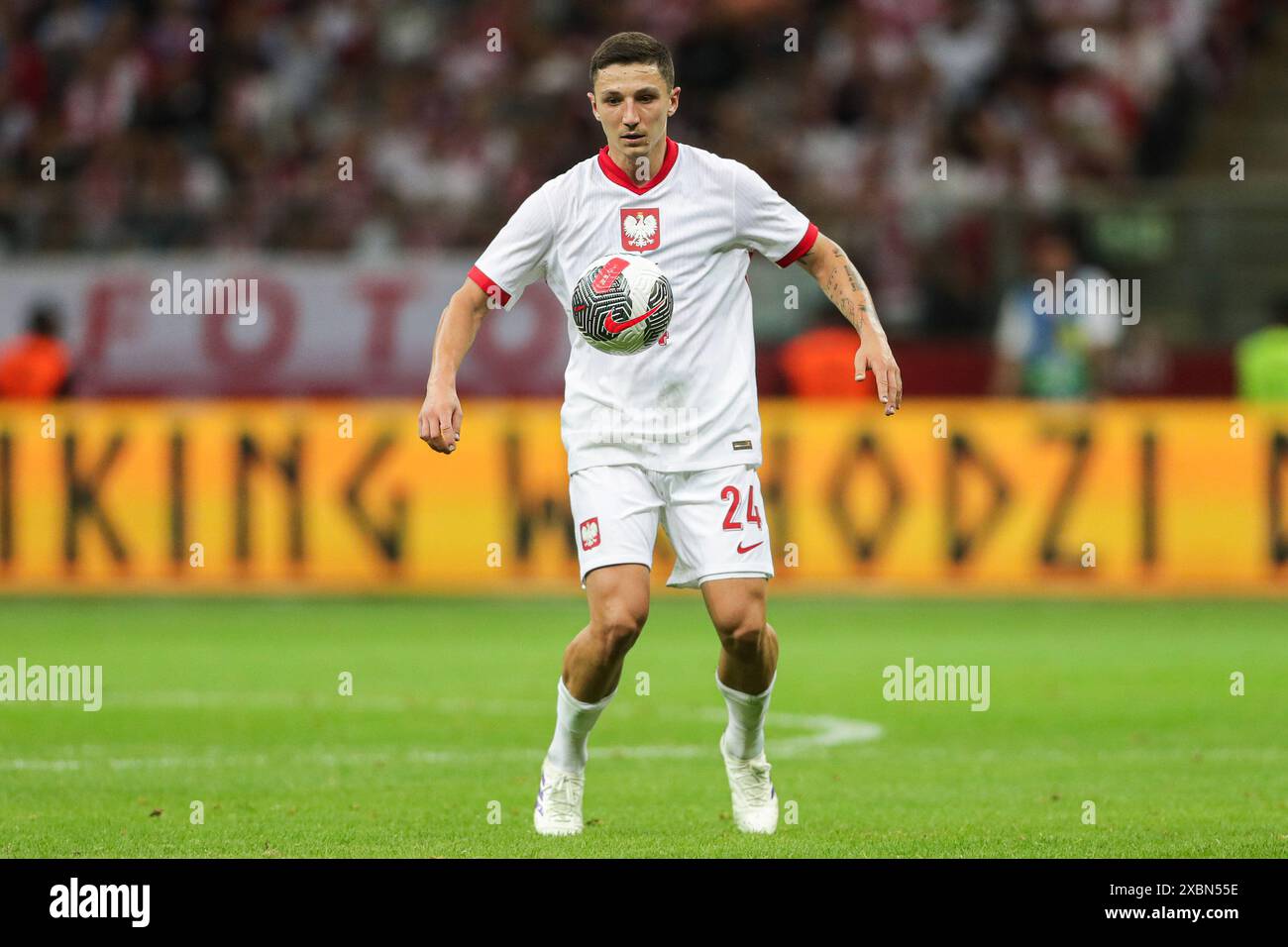 Warsaw, Poland. 10th June, 2024. Bartosz Slisz of Poland seen in action ...