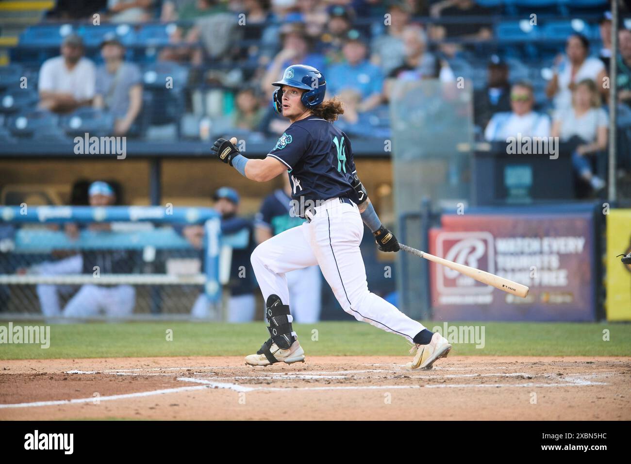 Asheville Tourists Anthony Sherwin (14) during game two of a double ...