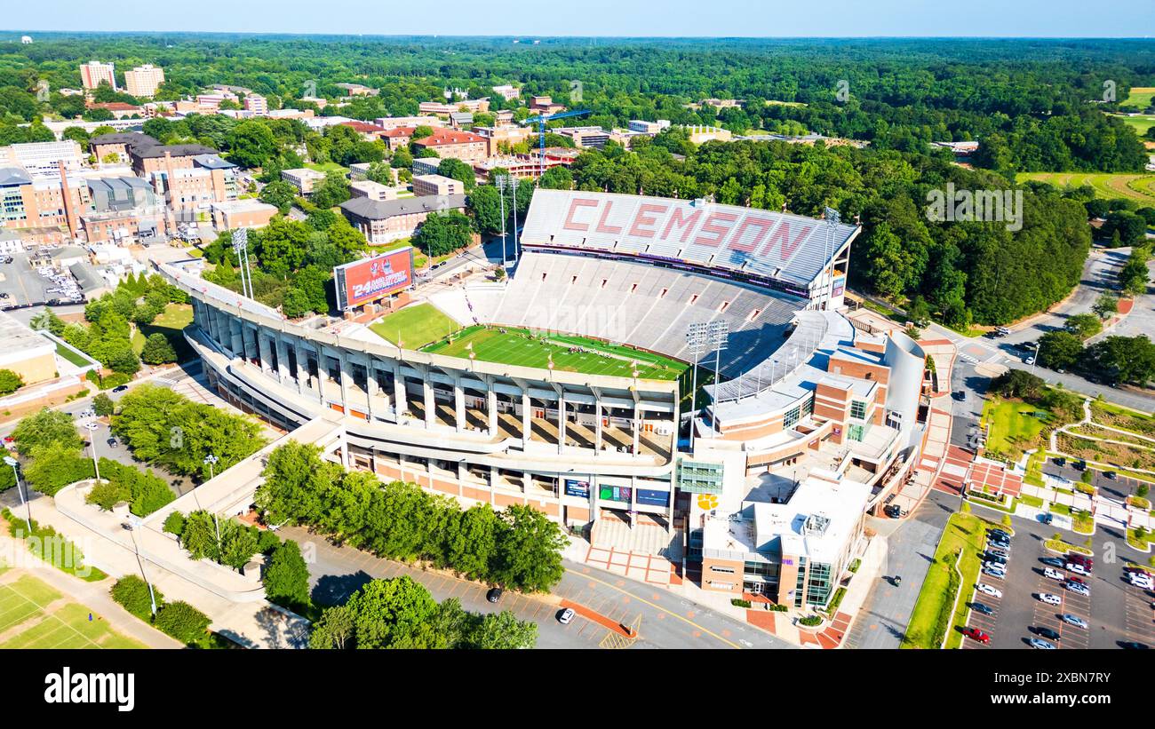 Clemson, SC - June 8, 2024: Memorial Stadium on the Clemson University Campus Stock Photo - Alamy