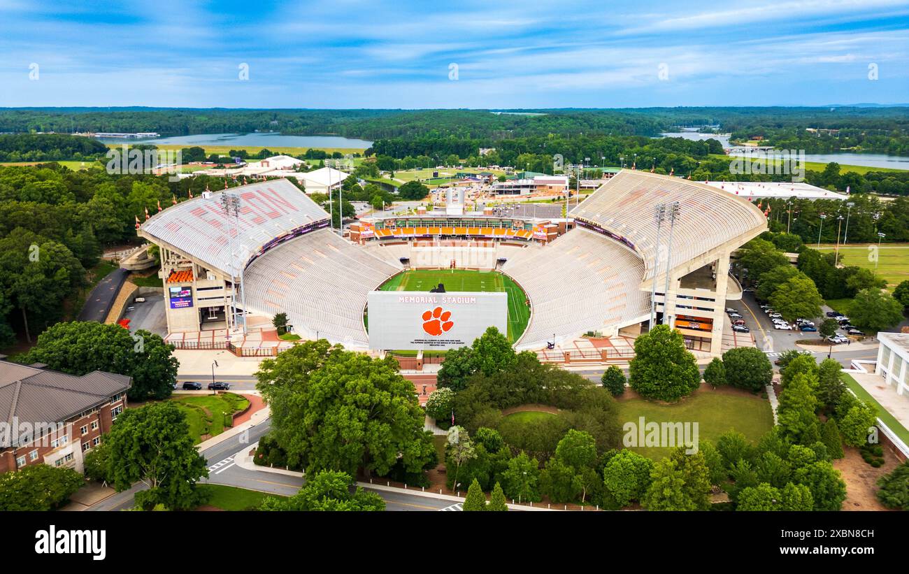 Clemson, SC - June 9, 2024: Memorial Stadium on the Clemson University ...