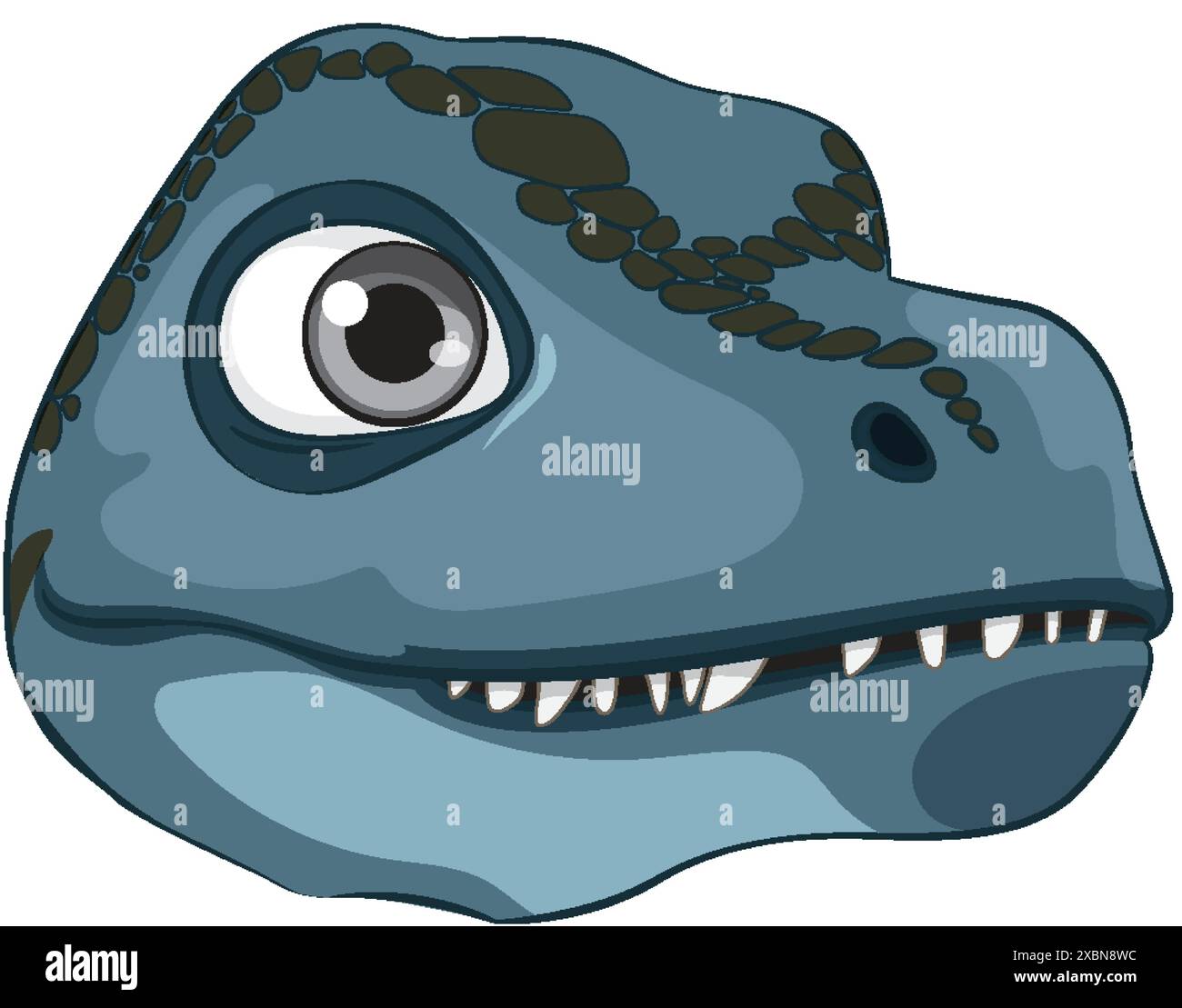 Adorable dinosaur head with big eyes Stock Vector Image & Art - Alamy