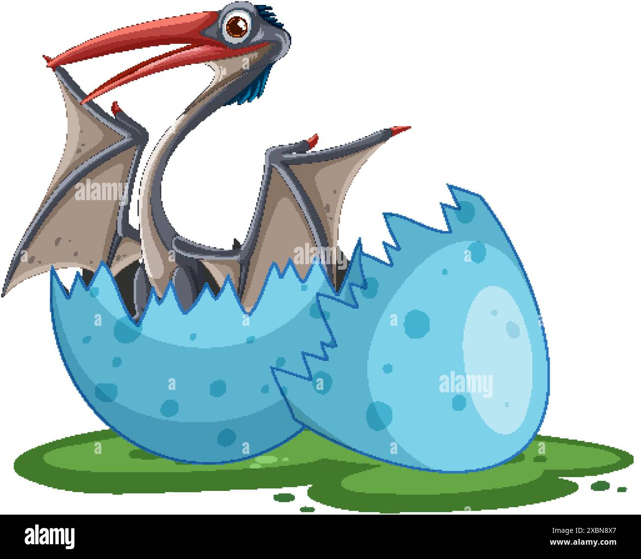 Dinosaur nest illustration Stock Vector Images - Alamy