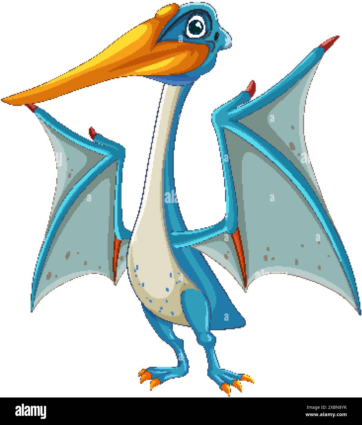 Colorful pterosaur with wings spread wide Stock Vector Image & Art - Alamy