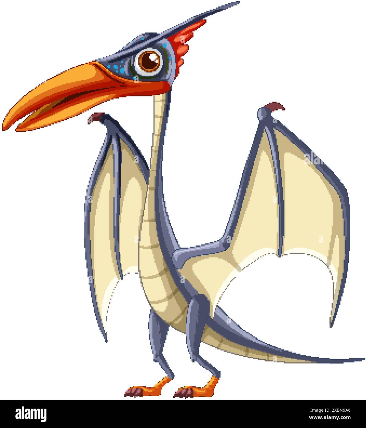 A vibrant, animated flying dinosaur character Stock Vector Image & Art ...