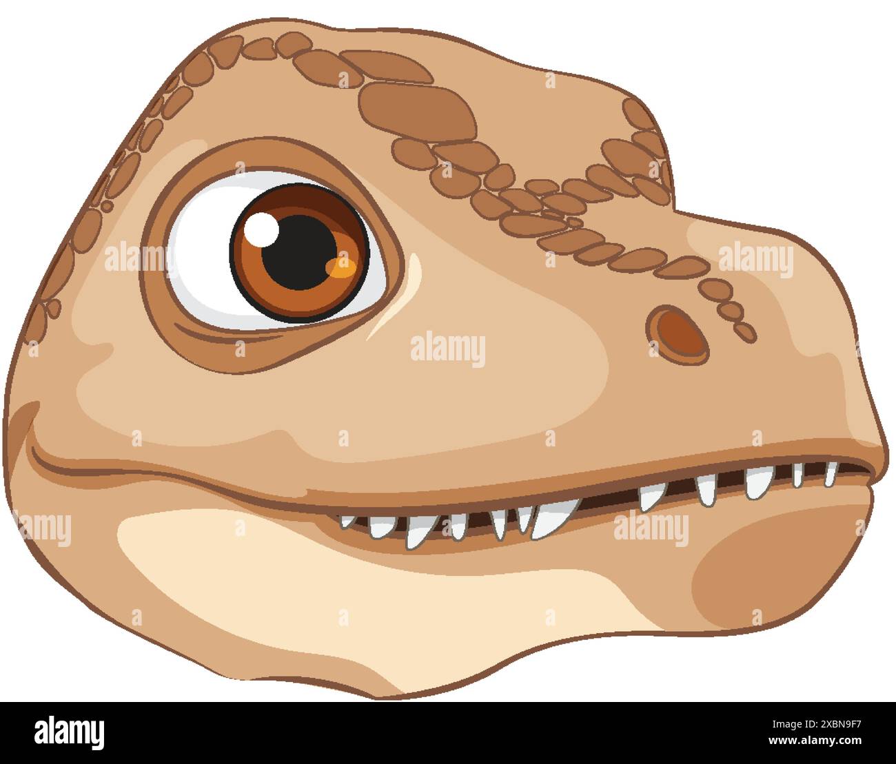 Adorable dinosaur head with big eyes Stock Vector Image & Art - Alamy