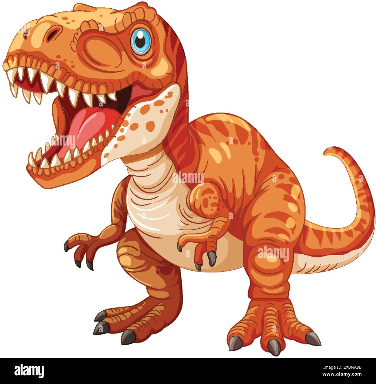 Cute and fierce T-Rex dinosaur vector art Stock Vector Image & Art - Alamy