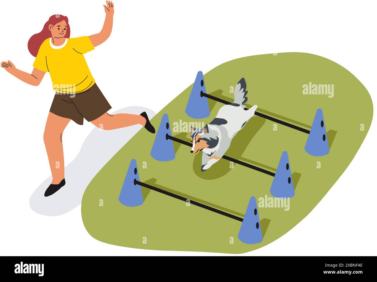 Dog hurdles Stock Vector Images - Alamy