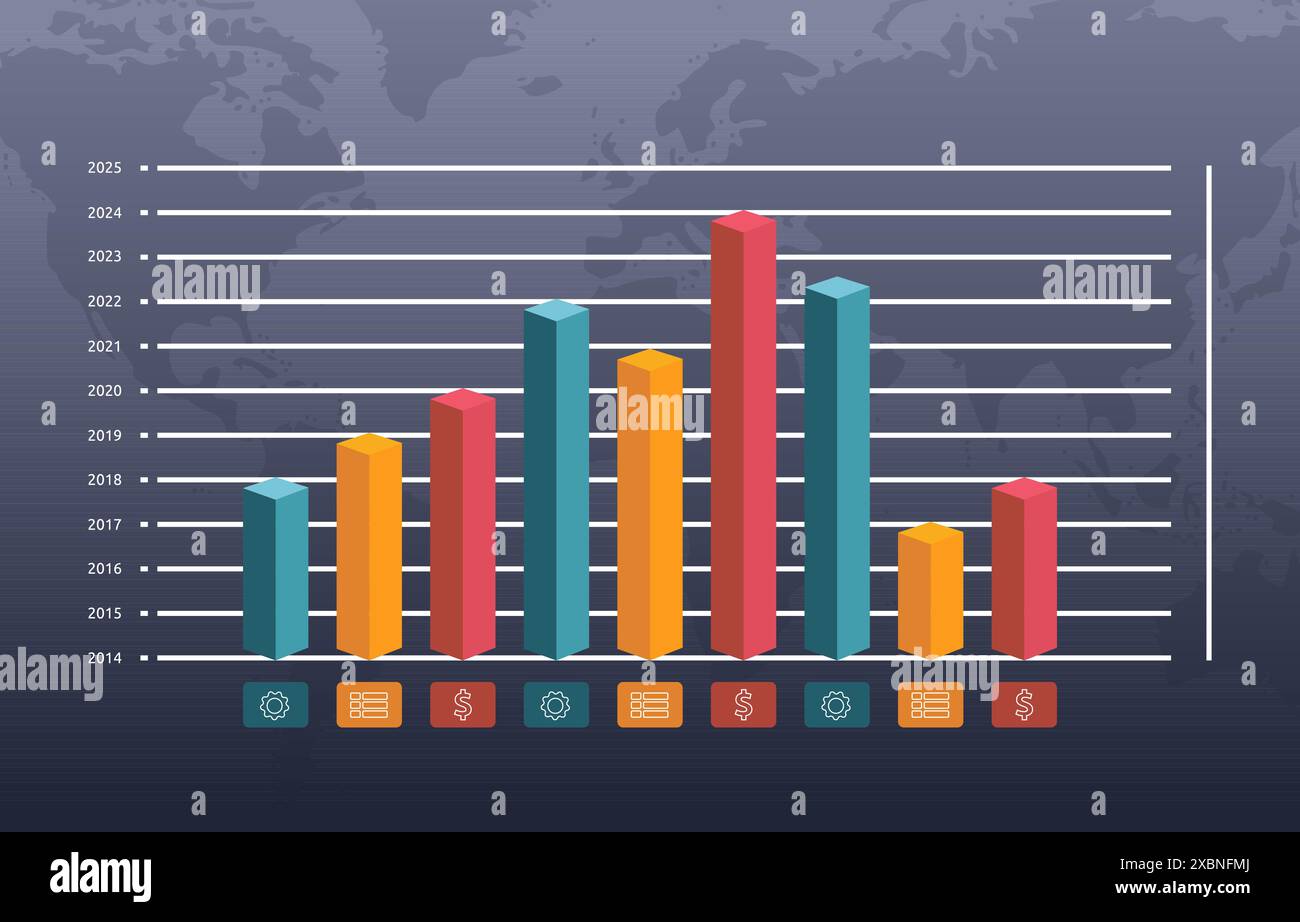 World map chart hi-res stock photography and images - Alamy