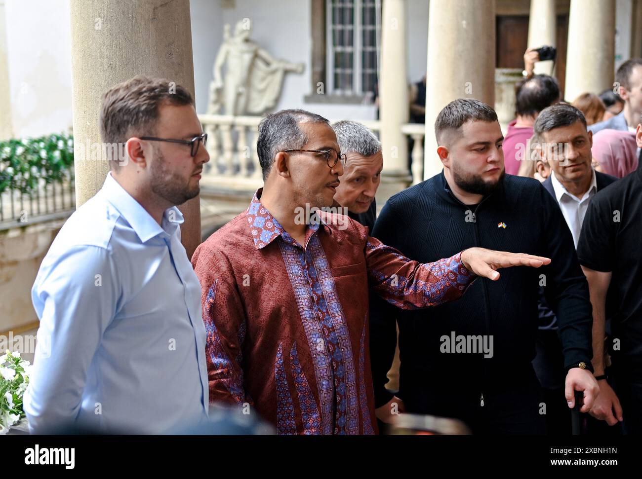 Non Exclusive: LVIV, UKRAINE - JUNE 11, 2024 - Ambassador Extraordinary ...