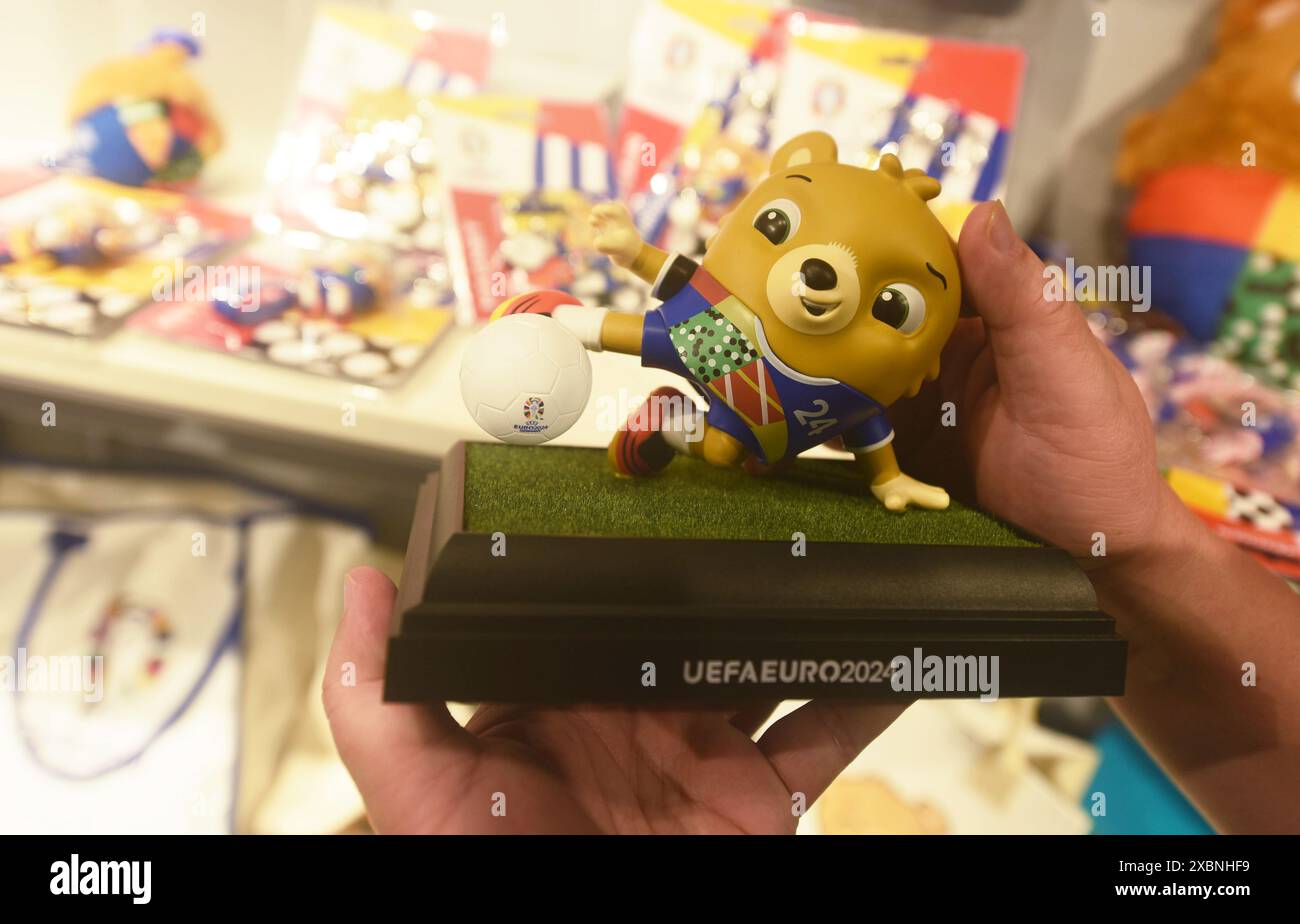 HANGZHOU, CHINA - JUNE 13, 2024 - Teddy bear "Albart", the mascot of ...
