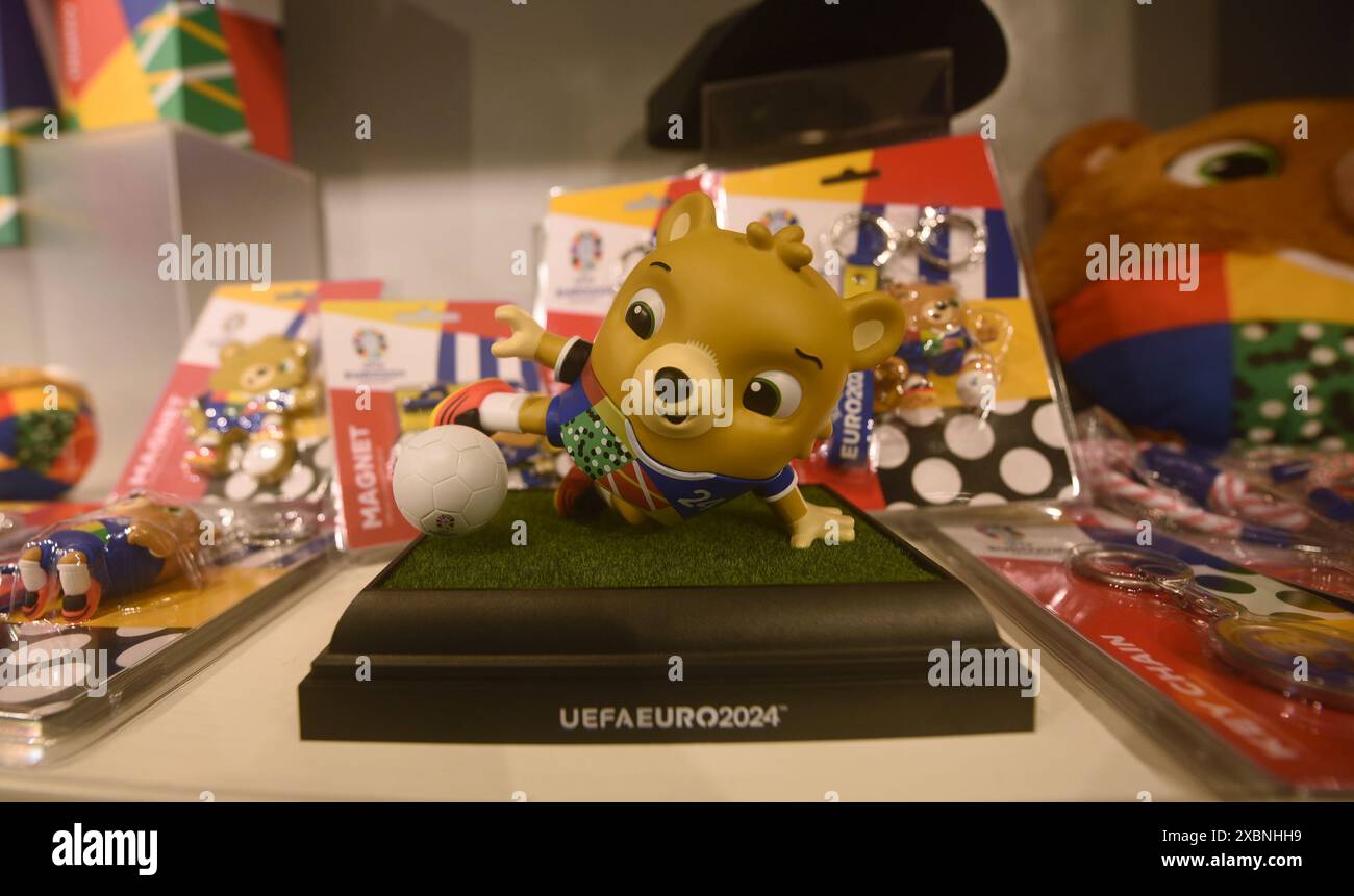 HANGZHOU, CHINA - JUNE 13, 2024 - A stuffed animal named "Albart", the ...