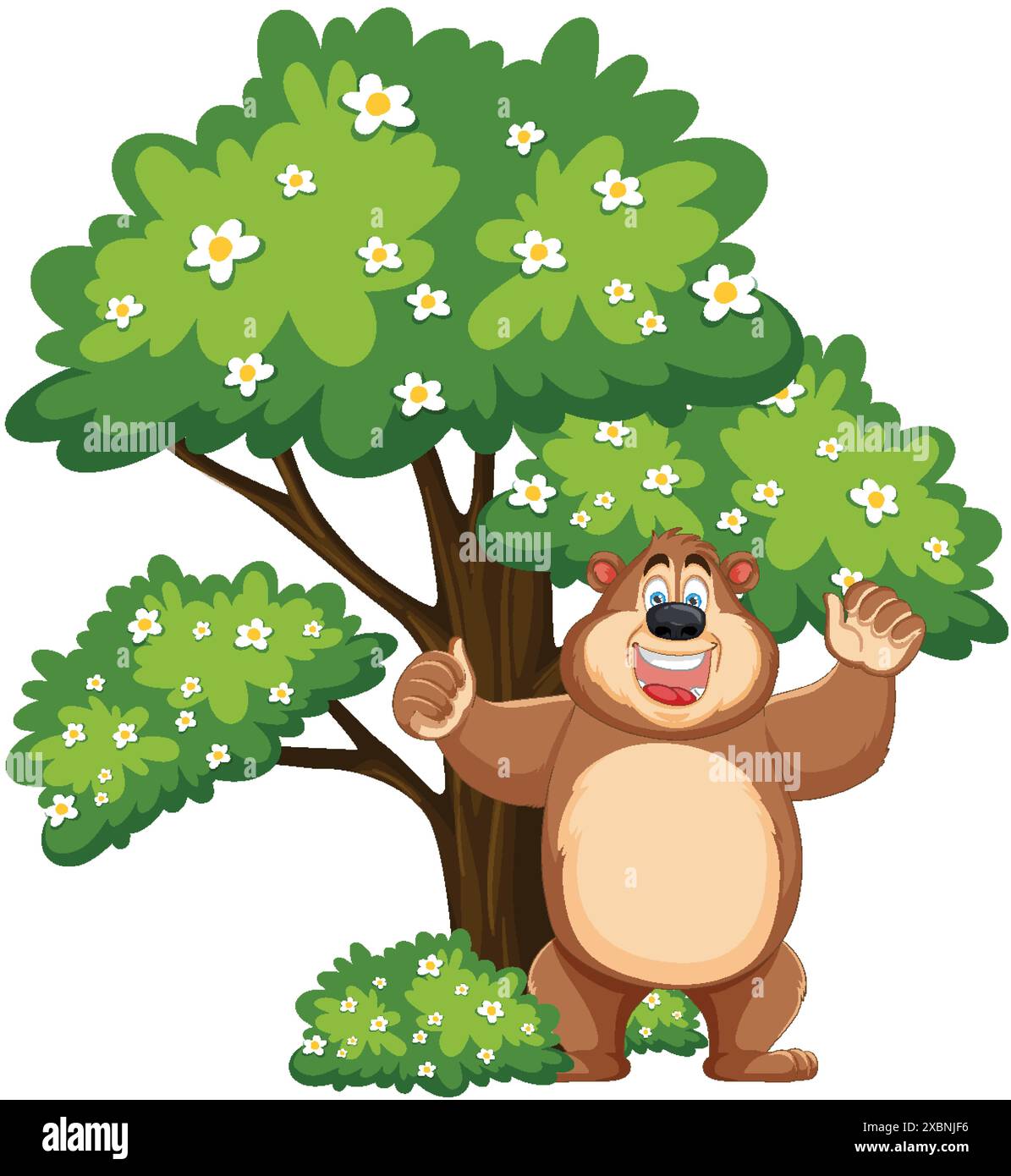 Waving tree Cut Out Stock Images & Pictures - Alamy