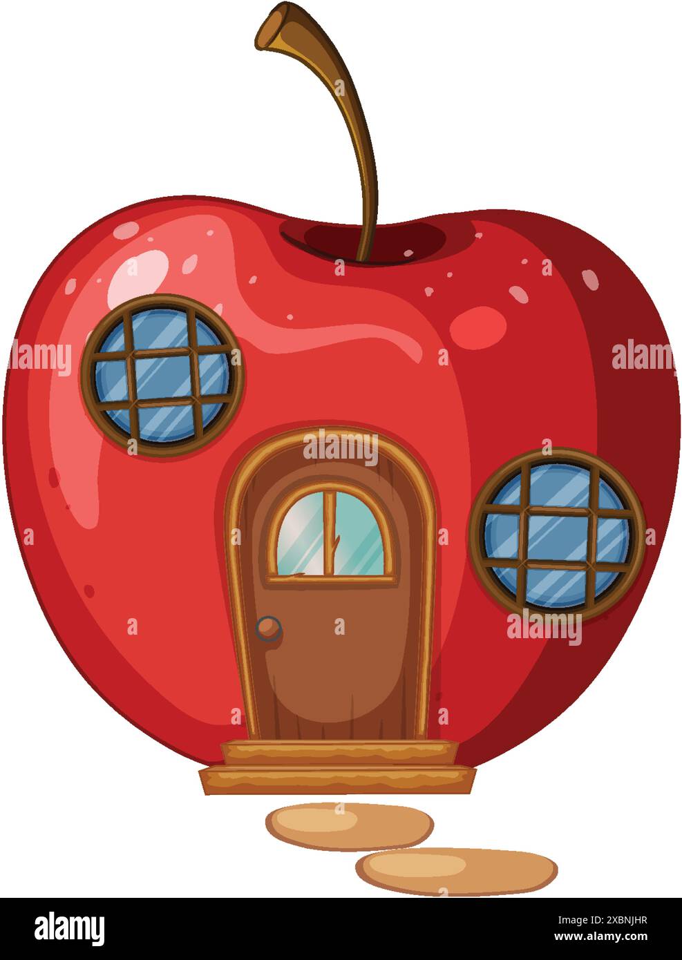 Childlike drawing house Cut Out Stock Images & Pictures - Alamy