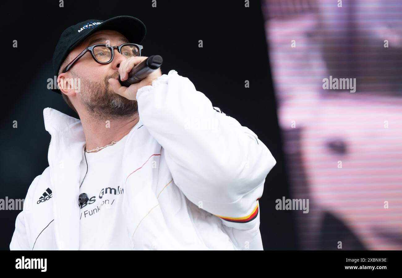 Munich, Germany. 12th June, 2024. Mark Forster, singer, on stage at the ...