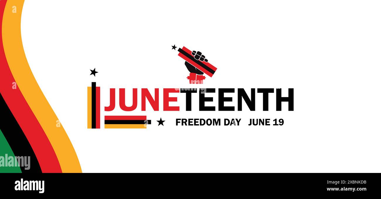 Juneteenth Freedom Day A Visual Feast of Stunning Design Stock Vector ...