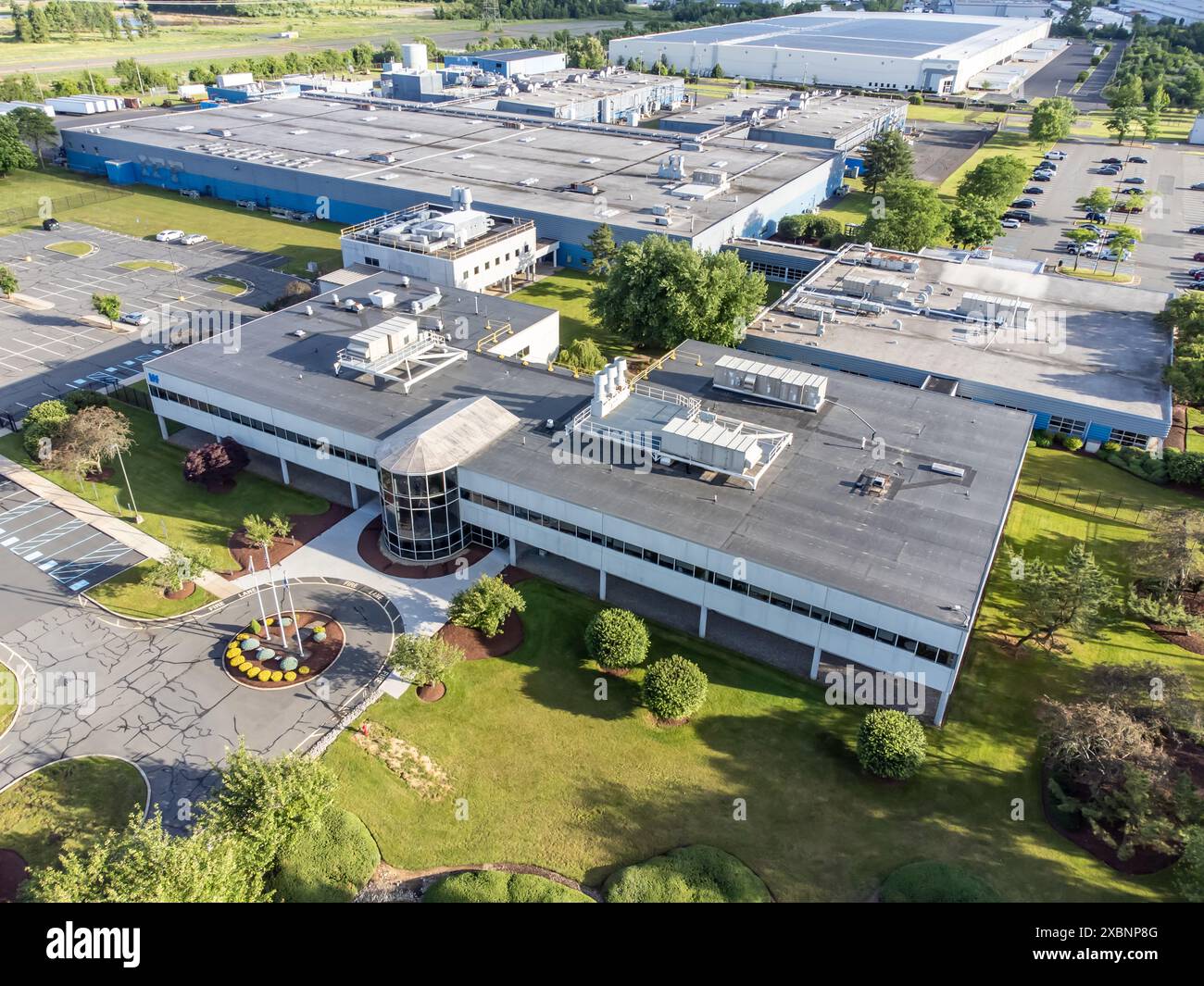Dayton, New Jersey, USA - 5.30.2024: Drone aerial view of the IFF South ... Dayton, New Jersey, USA - 5.30.2024: Drone aerial view of the IFF South ...