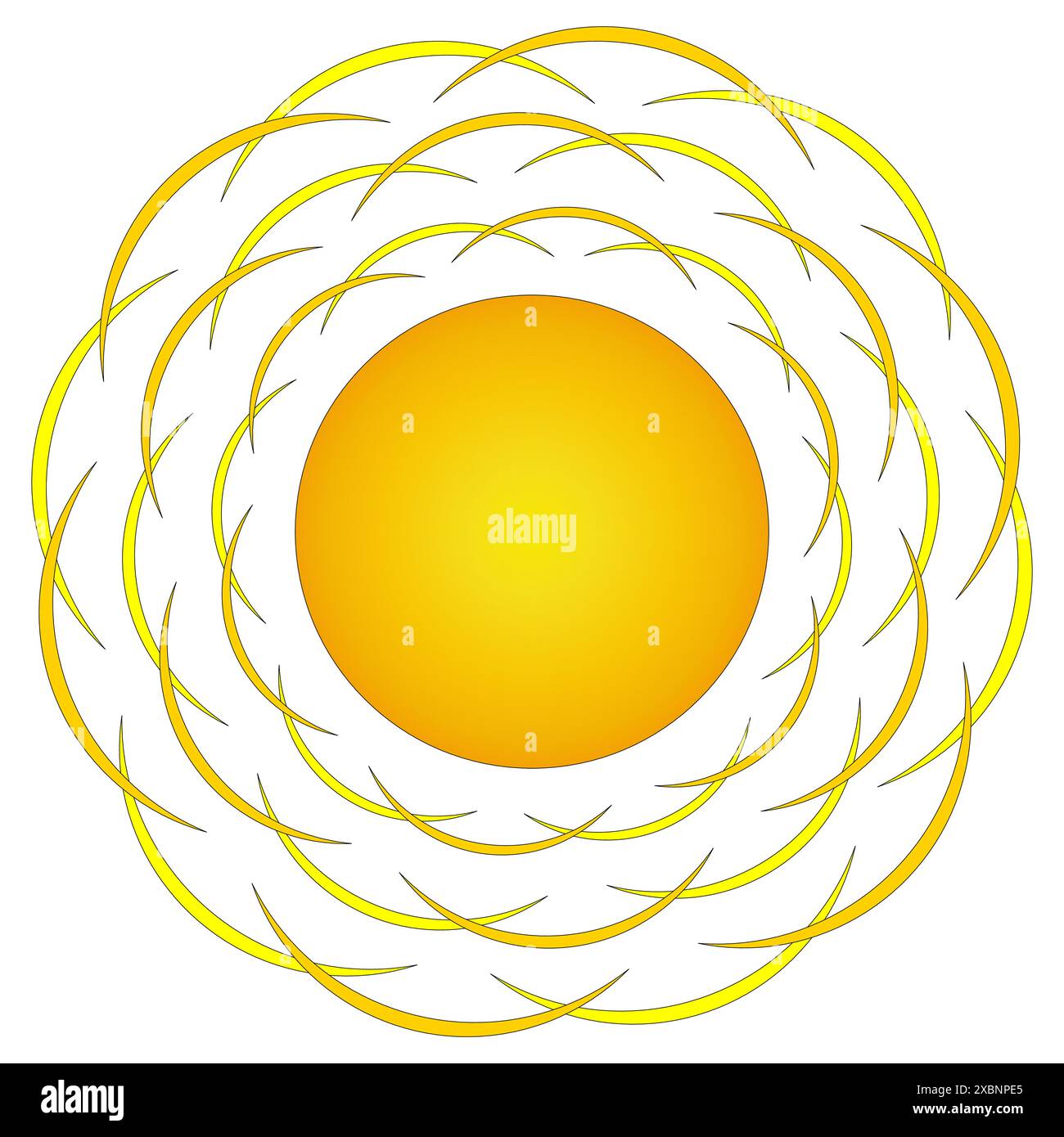 Sun in the horizon Stock Vector Images - Alamy