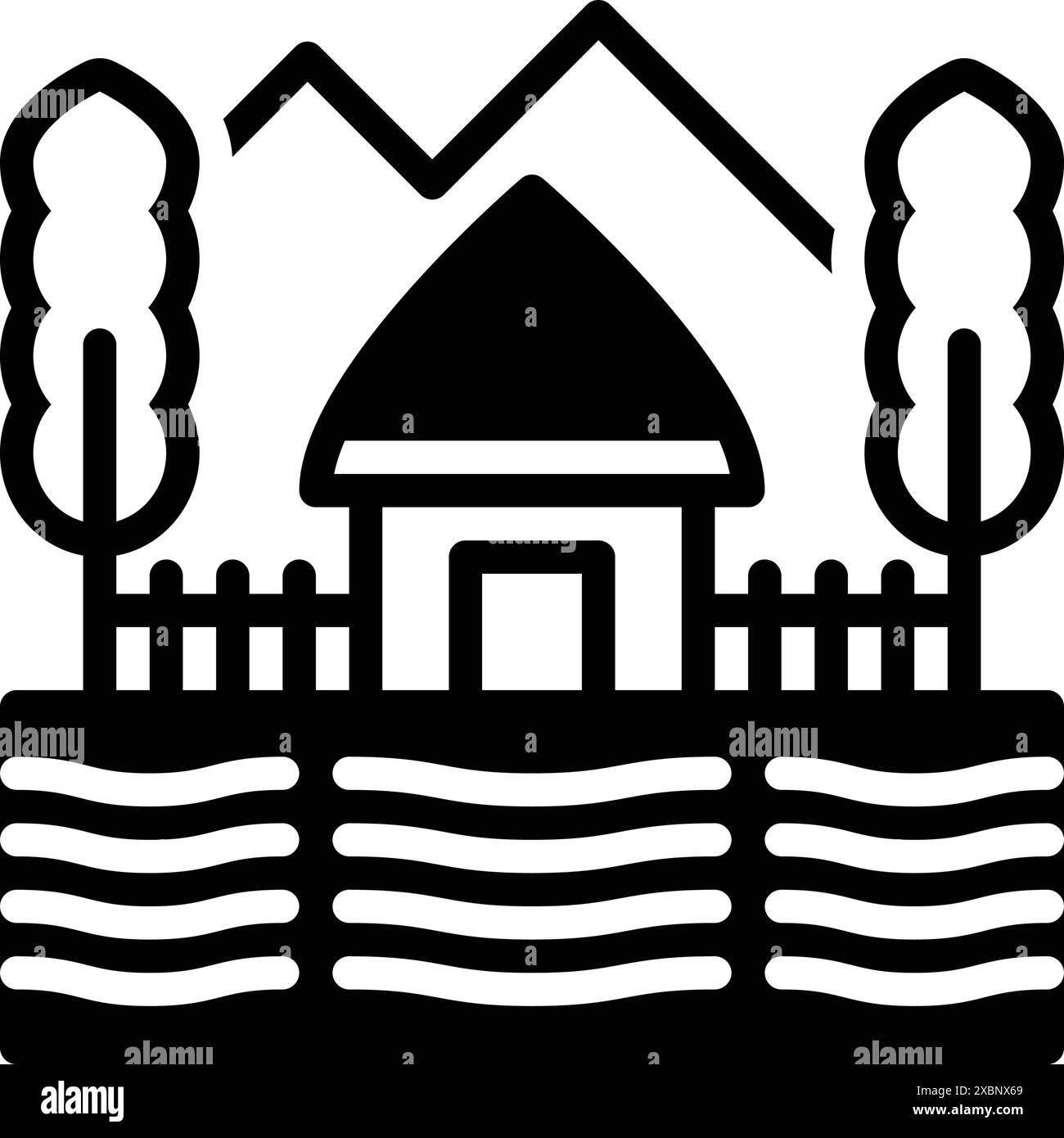 Icon for village,pueblo Stock Vector Image & Art - Alamy