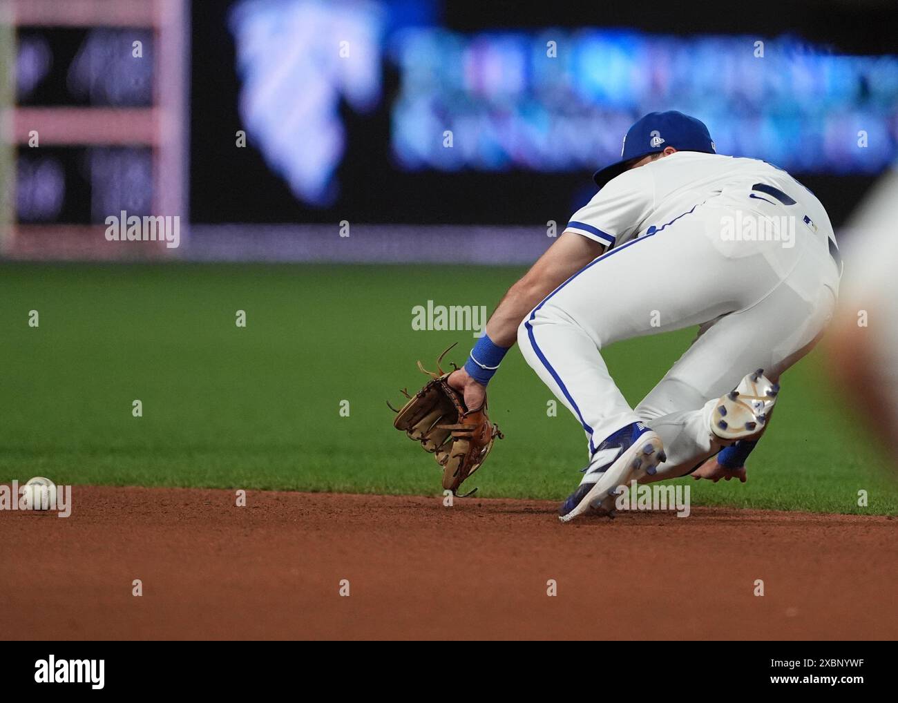 Jun 12, 2024: Kansas City Royals second base Nick Loftin (12) makes a ...