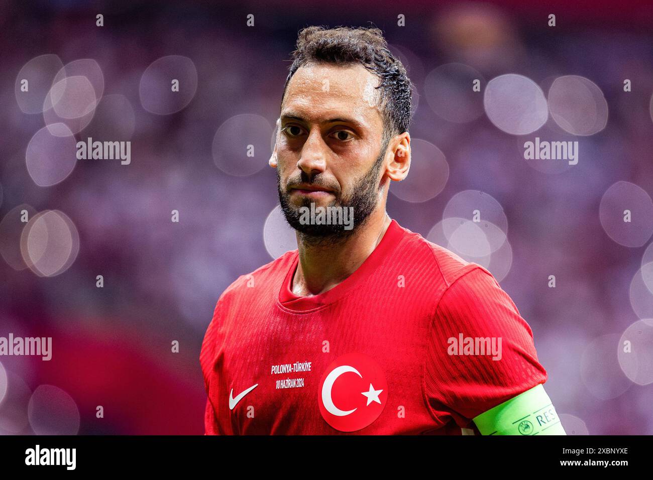 Warsaw, Poland. 10th June, 2024. Hakan Calhanoglu of Turkey seen in ...