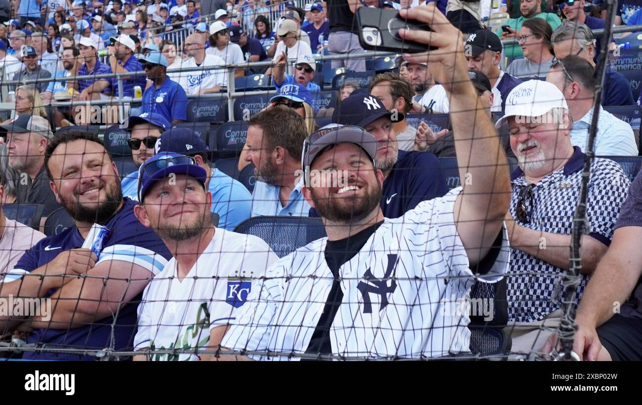 Jun 12, 2024: Yankees and Royals fans enjoy the game at Kauffman ...