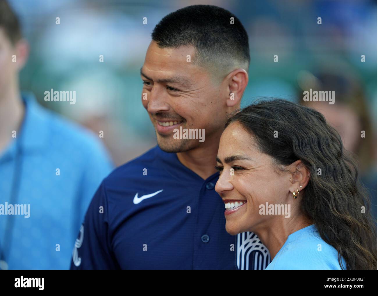 Jun 12, 2024: KC Current star LO'EAU LABONTA poses for photos at ...