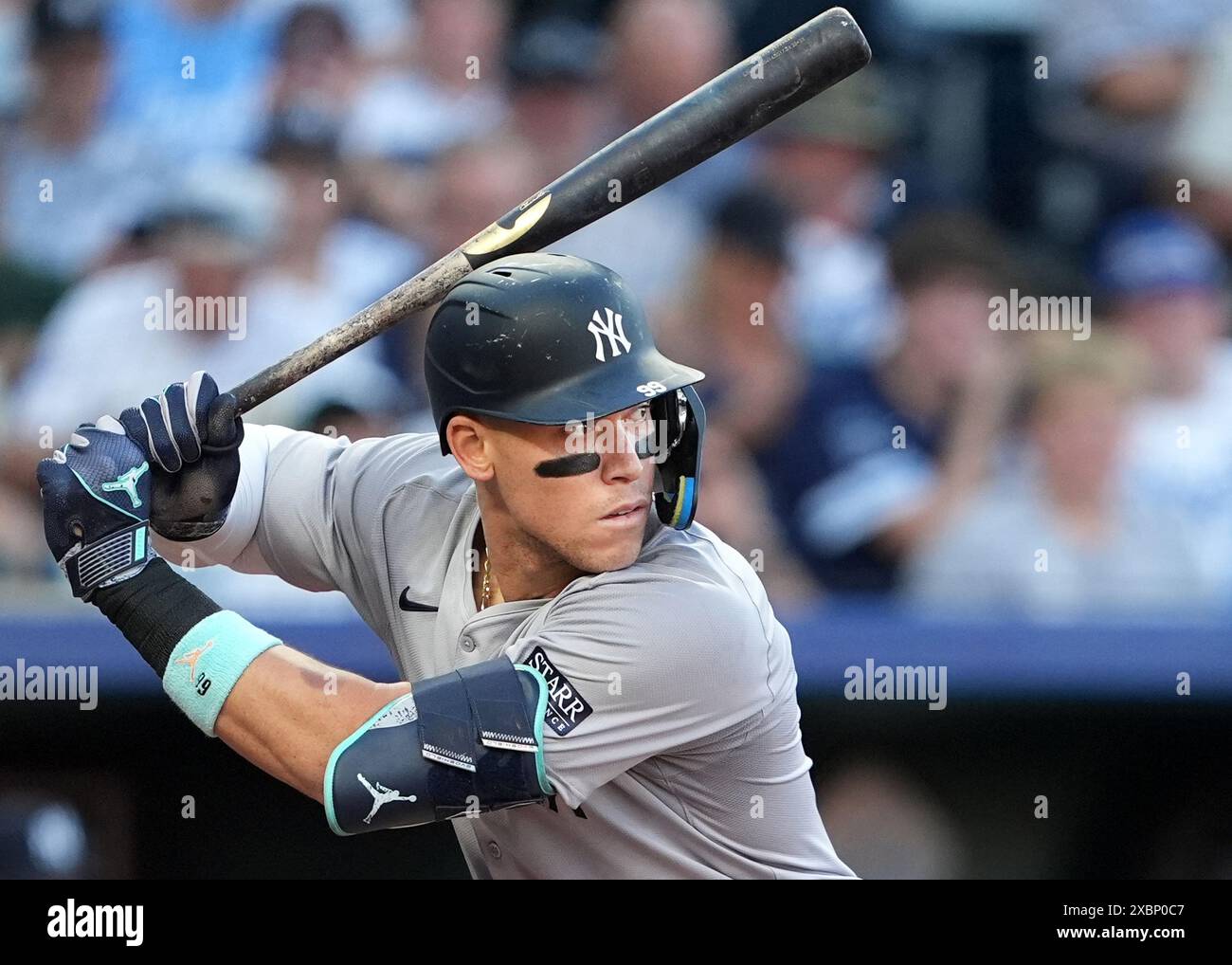 Jun 12, 2024: New York Yankees outfielder Aaron Judge (99) is poised to ...