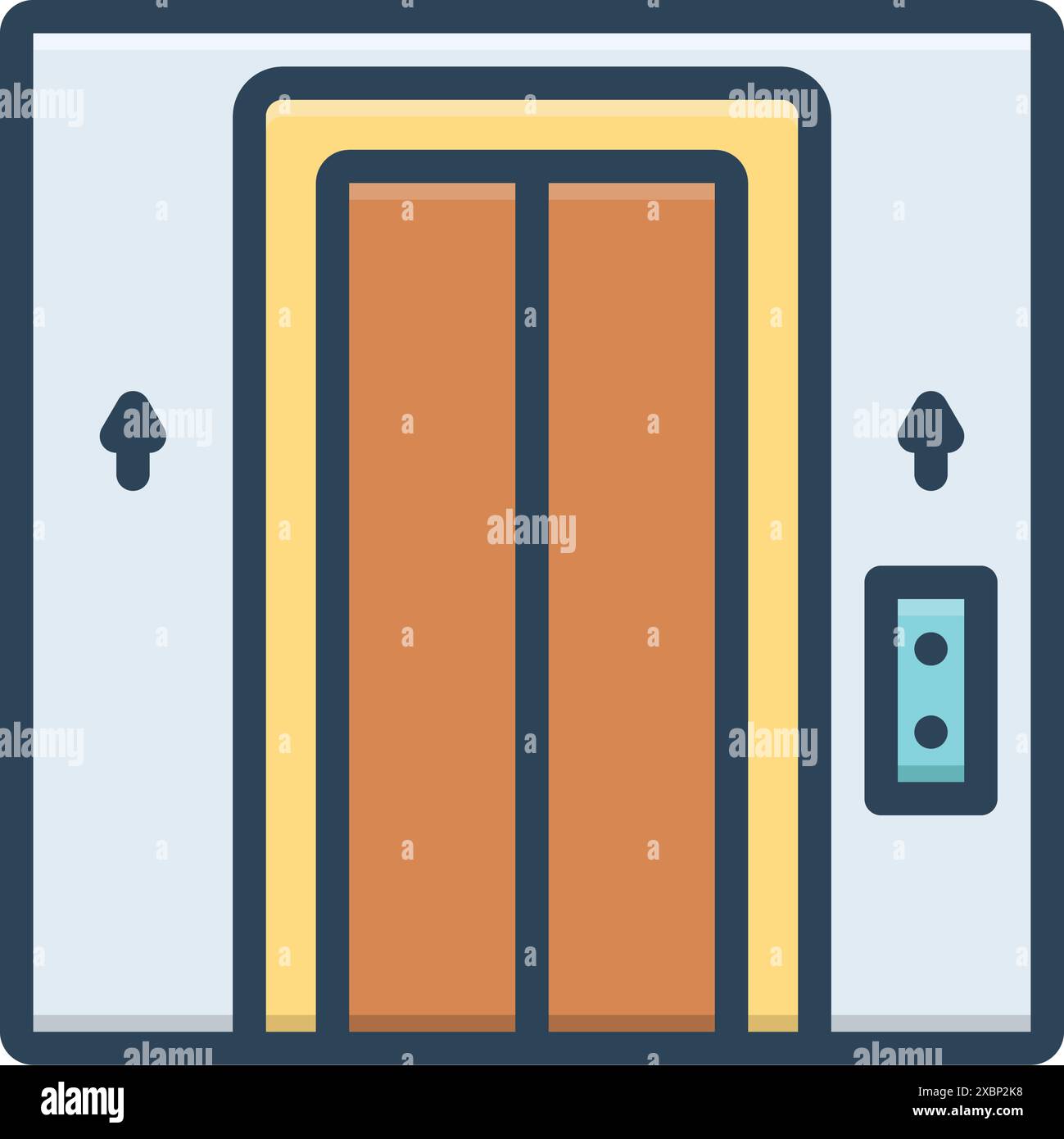 Elevator lift entrance Cut Out Stock Images & Pictures - Alamy