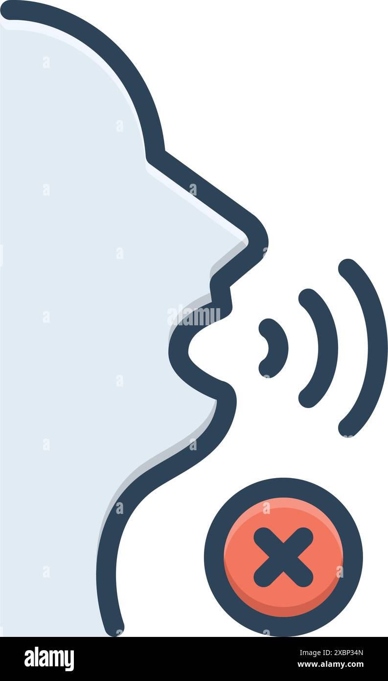 Icon for quietly,silently Stock Vector Image & Art - Alamy