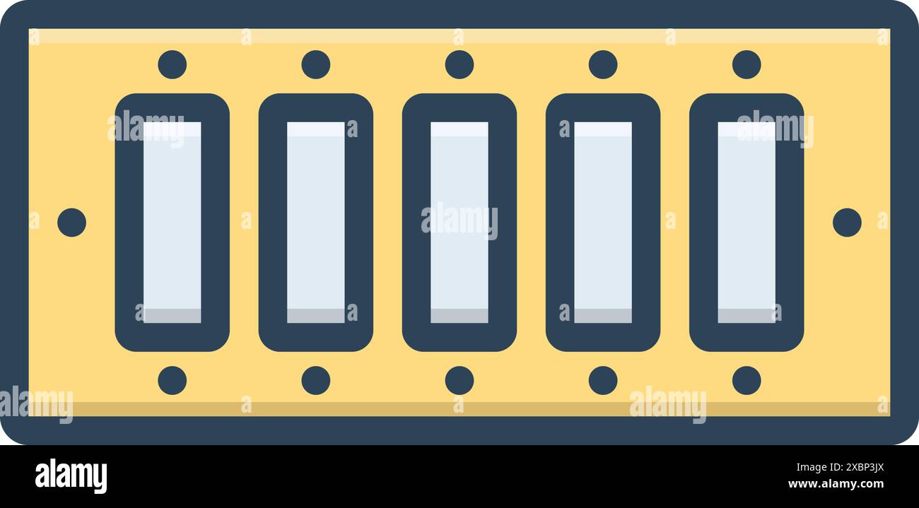 Electric switchboard Stock Vector Images - Alamy