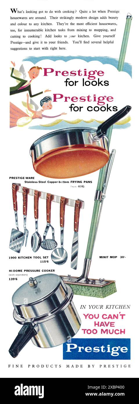 1950s advertisement cooking hi-res stock photography and images - Alamy