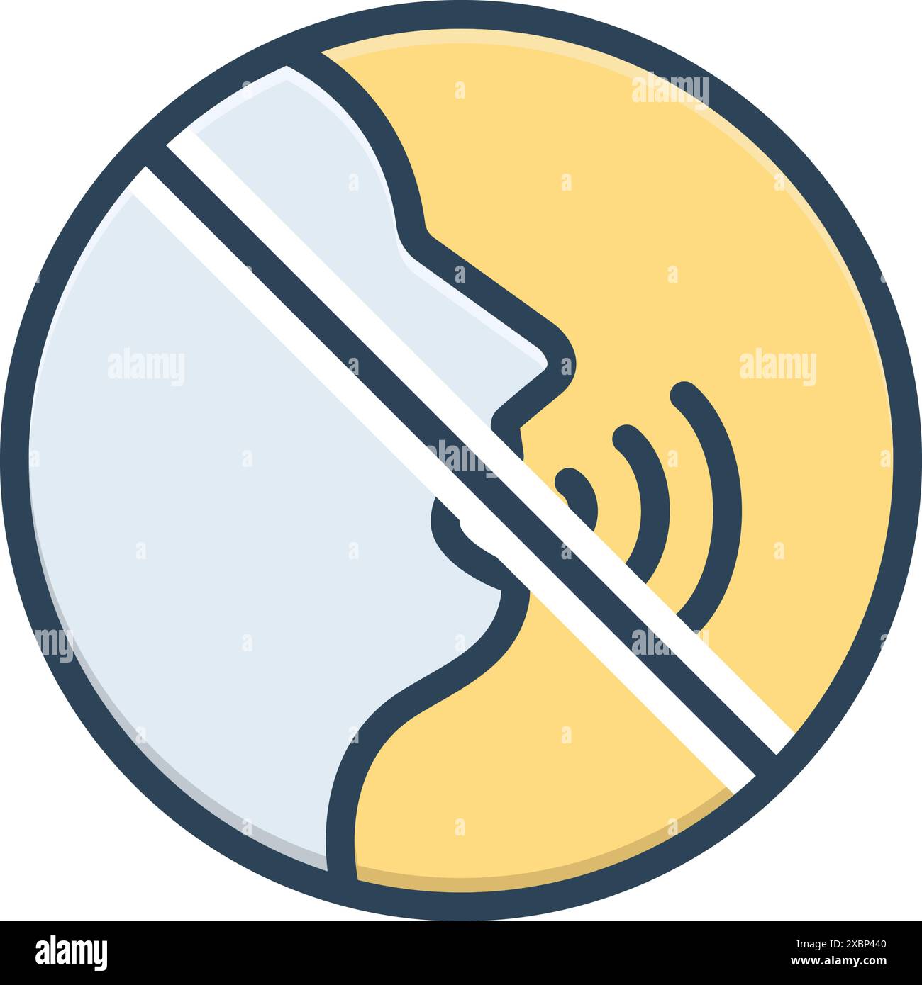 Icon for quietly,silently Stock Vector Image & Art - Alamy
