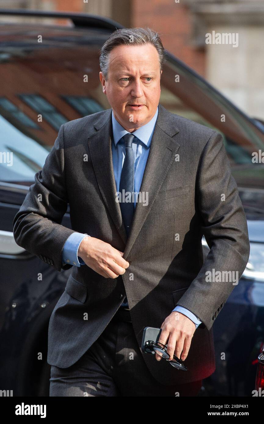 London, England, UK. 13th June, 2024. Foreign Secretary DAVID CAMERON ...