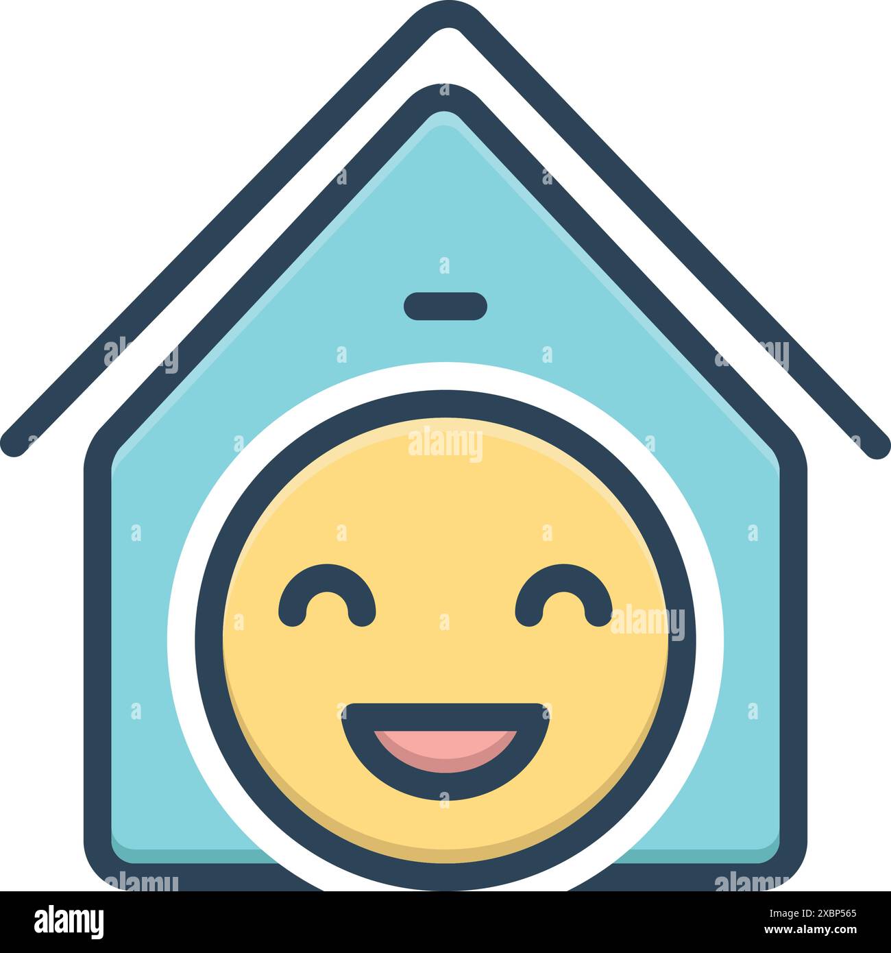 Icon satisfaction contentment Cut Out Stock Images & Pictures - Alamy