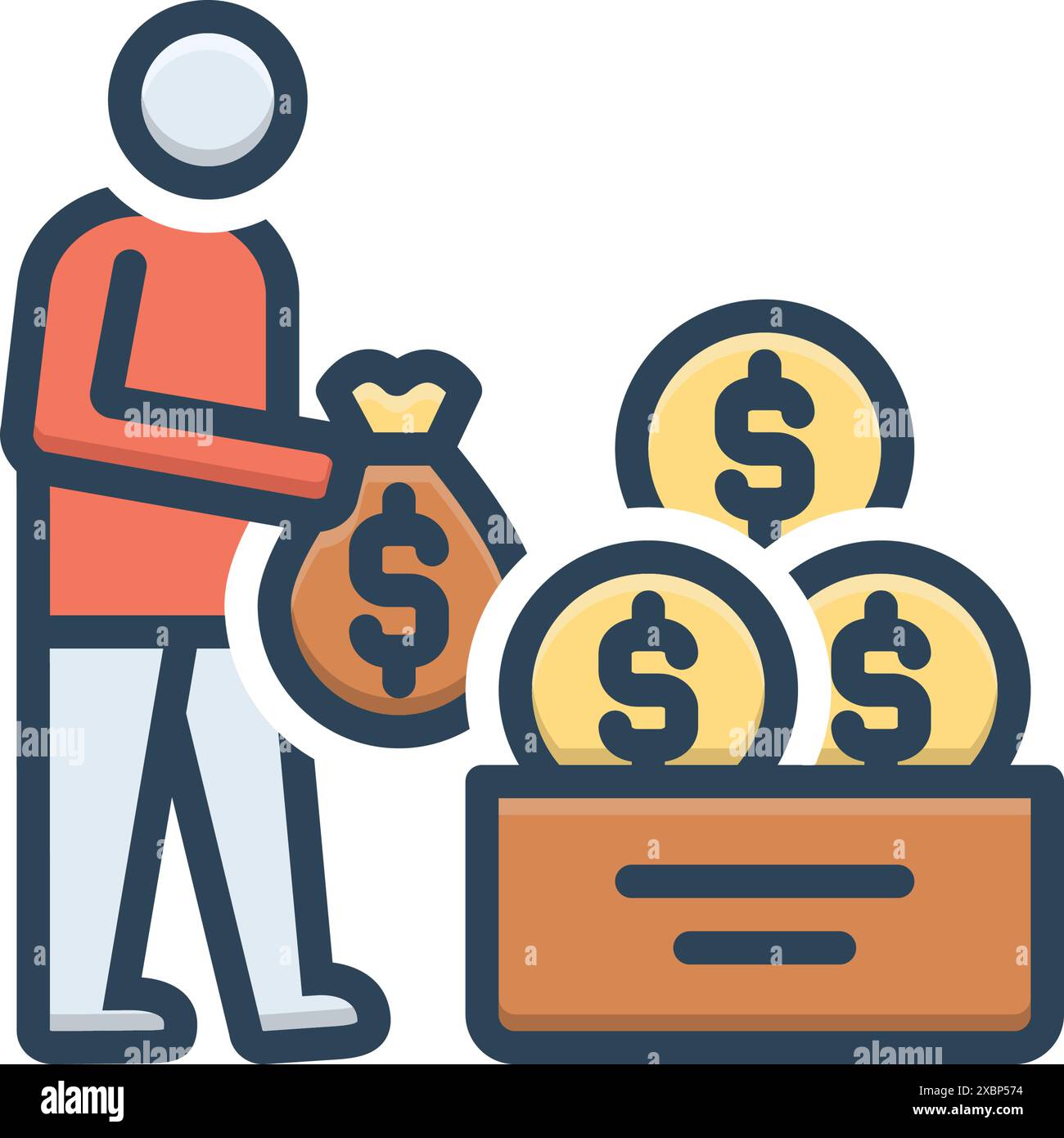 Icon for taxpayer,rater Stock Vector Image & Art - Alamy