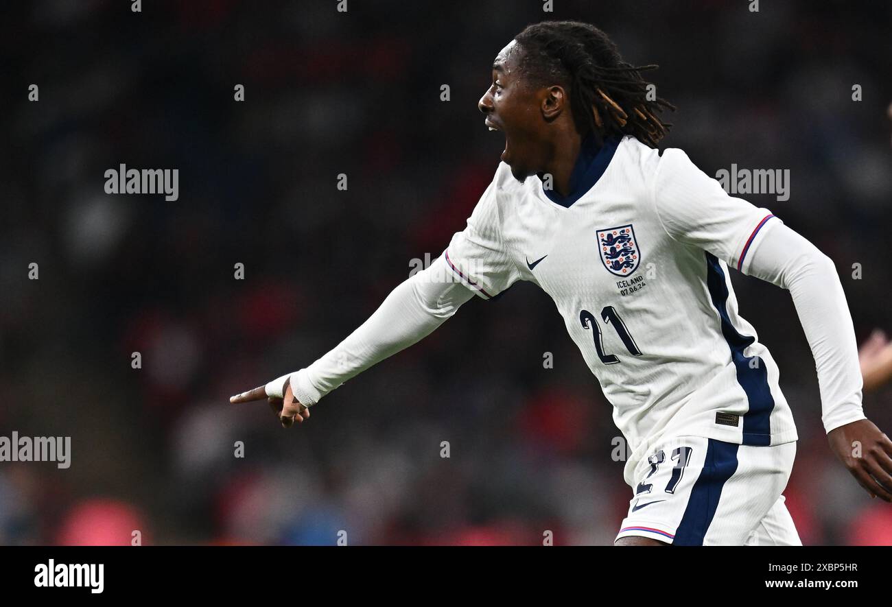 LONDON, ENGLAND - JUNE 7: Eberechi Eze of England during the ...