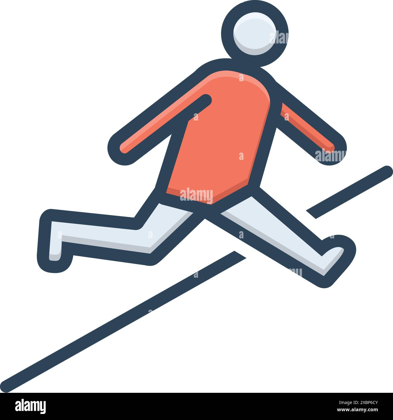 Playful leap Stock Vector Images - Alamy