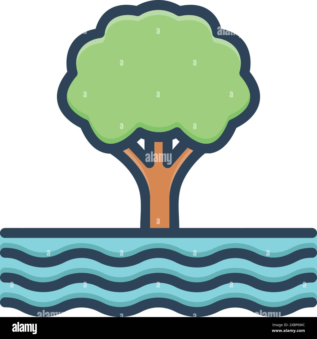 Edge tree Cut Out Stock Images & Pictures - Alamy