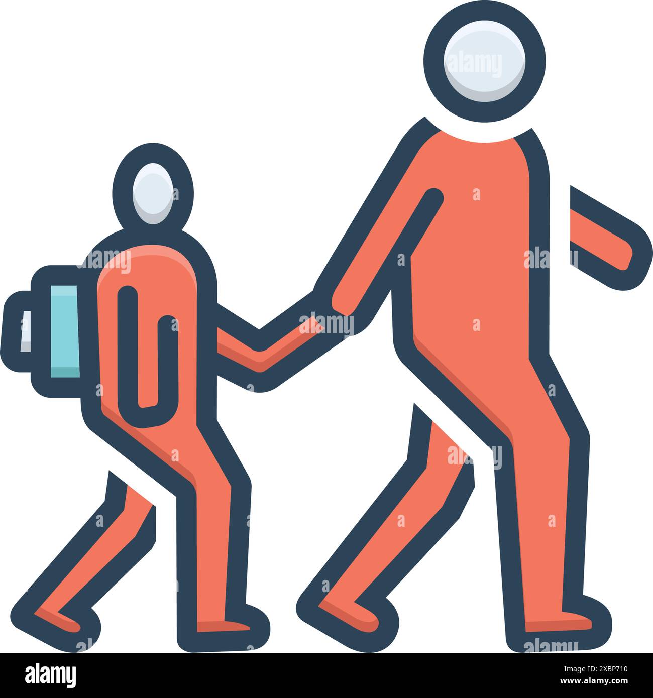 Walk to school icon Stock Vector Images - Alamy