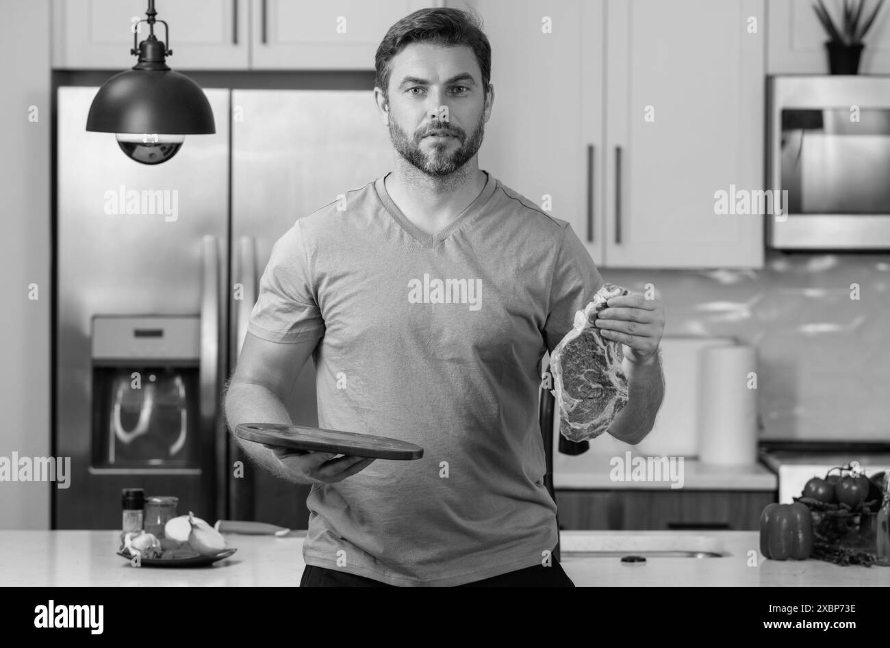 Middle steak Black and White Stock Photos & Images - Alamy