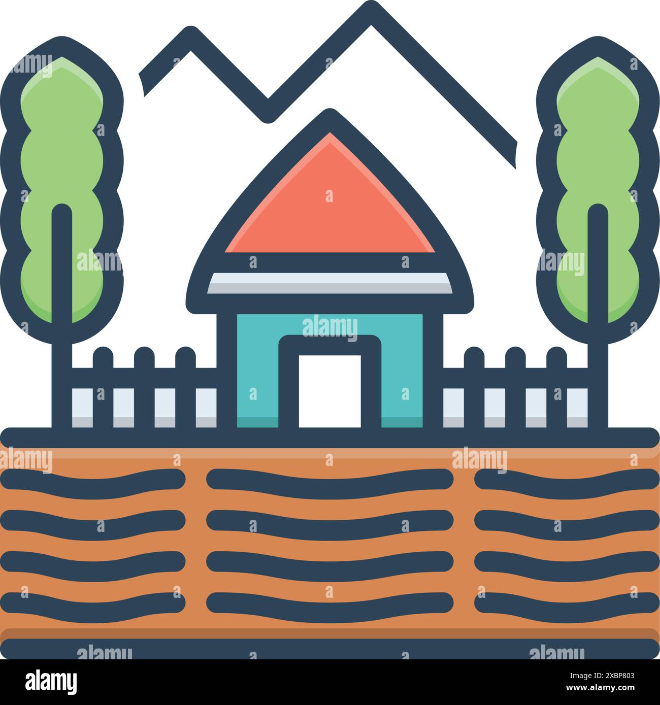 Icon for village,pueblo Stock Vector Image & Art - Alamy