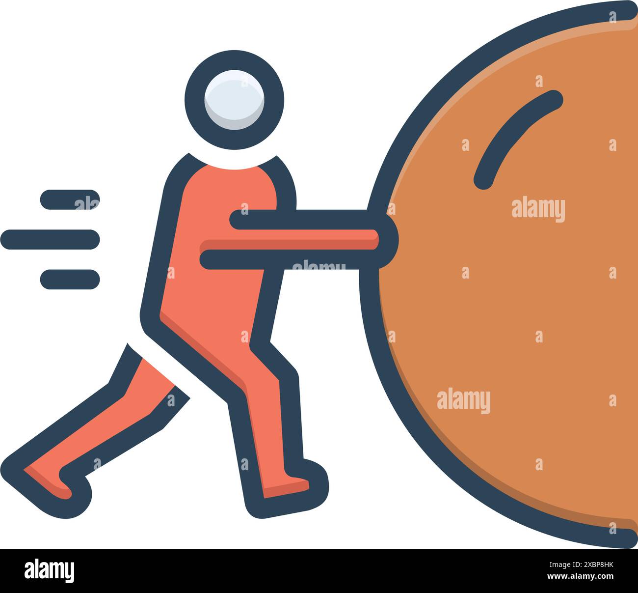 Heavy labour Stock Vector Images - Alamy
