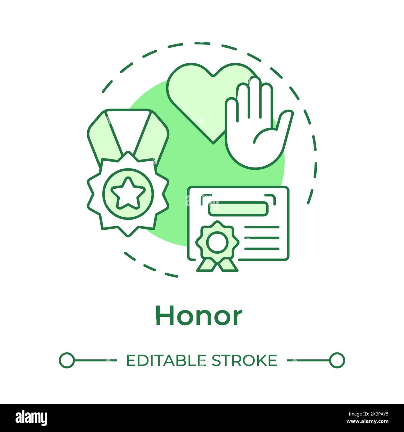 Soldiers honor green concept icon Stock Vector Image & Art - Alamy