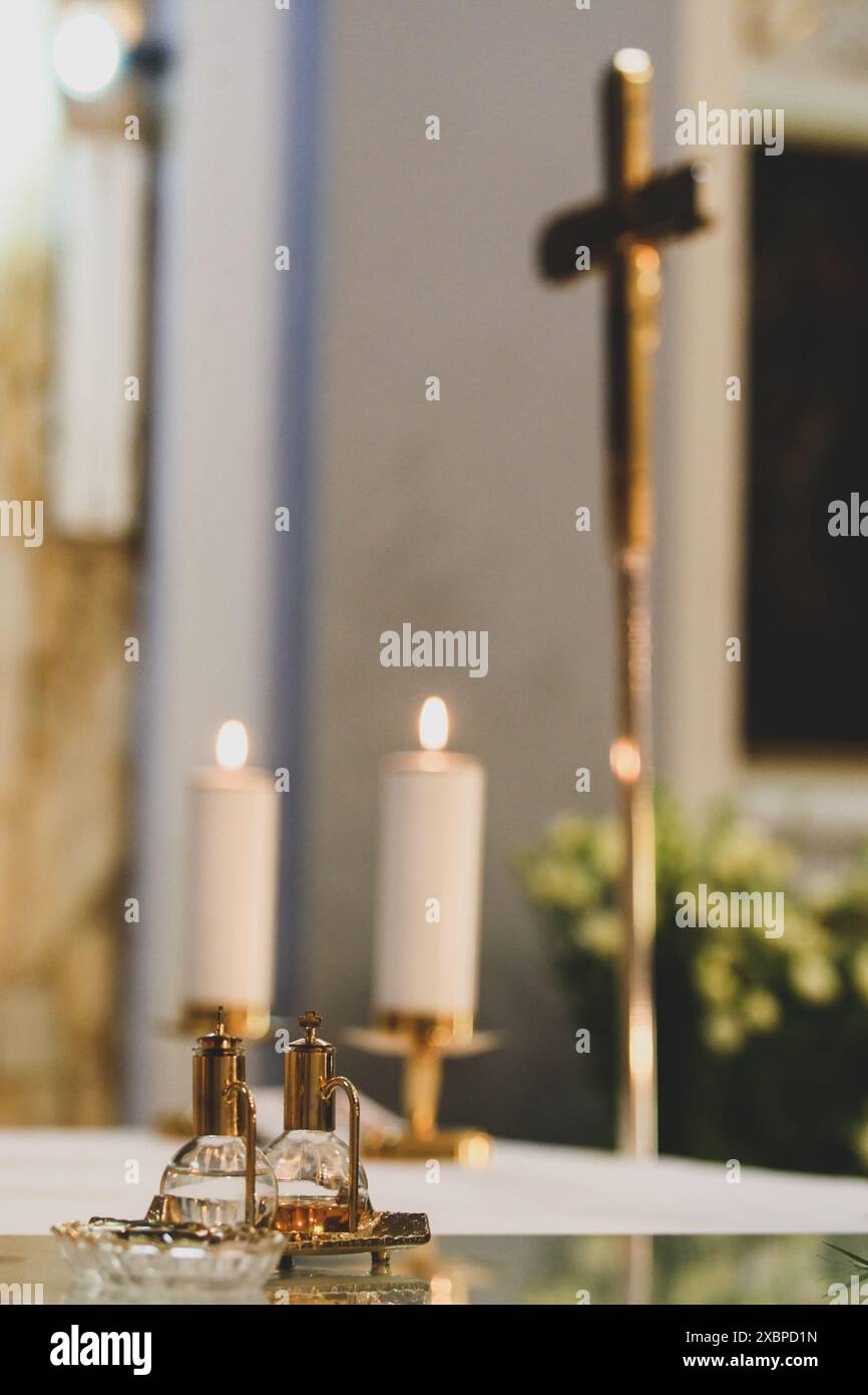 Holy sacrament oil hi-res stock photography and images - Alamy