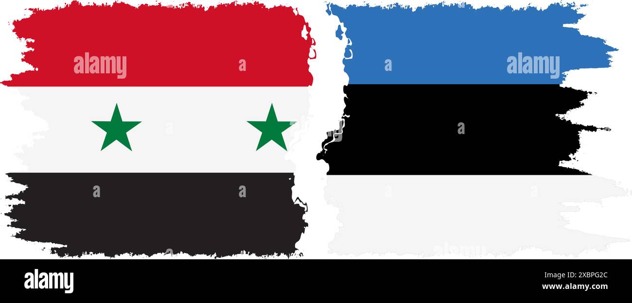 Syria estonia flag Stock Vector Images - Alamy